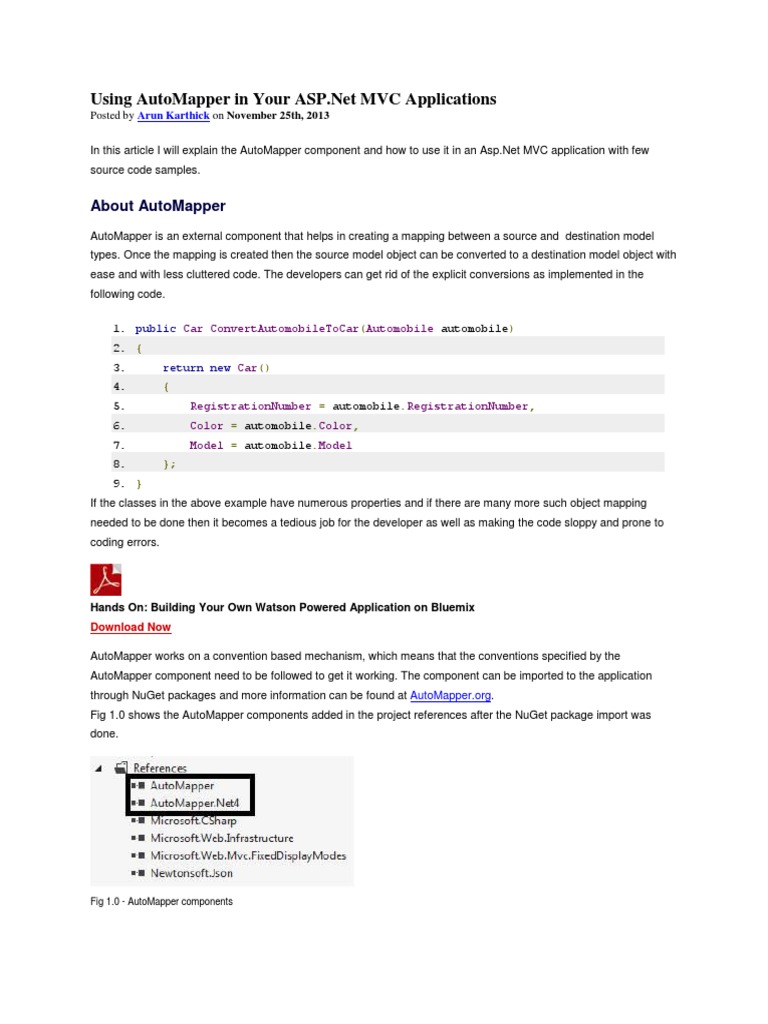 NET EF5 Automaper | PDF | Model–View–Controller | Method (Computer Programming)
