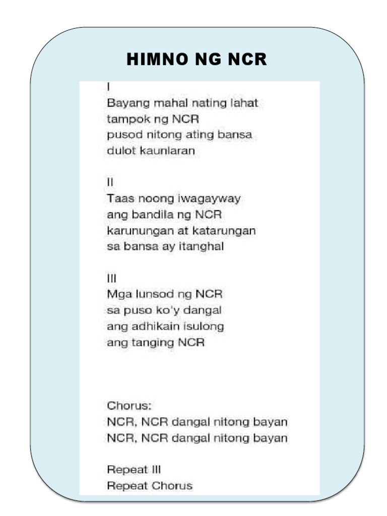 NCR Hymn | PDF