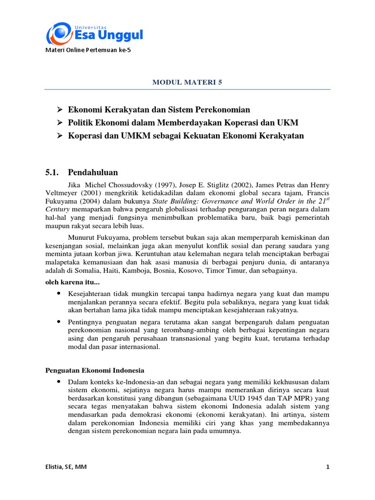5 - Modul Online Manajemen Koperasi Dan UKM Ekonomi Kerakyatan Dan Politik Ekonomi Dalam ...
