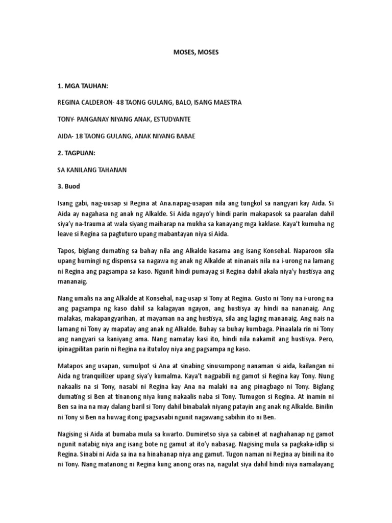 Moses Moses Rogelio Sikat | PDF