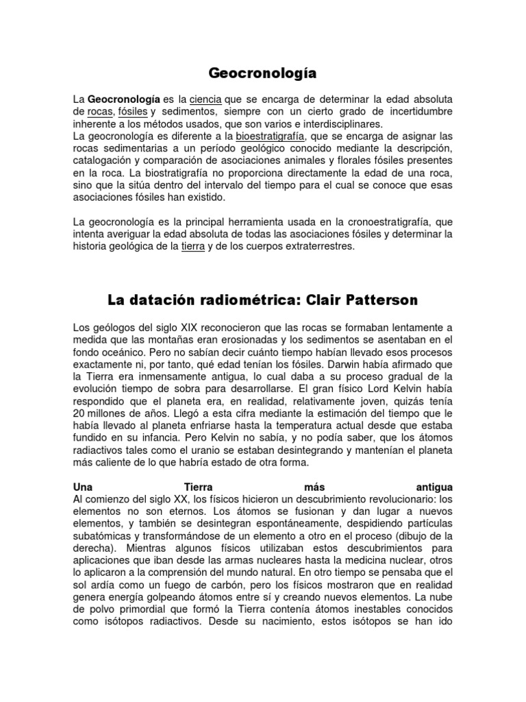 Datación Radiométrica | PDF | Desintegración radioactiva | Tierra
