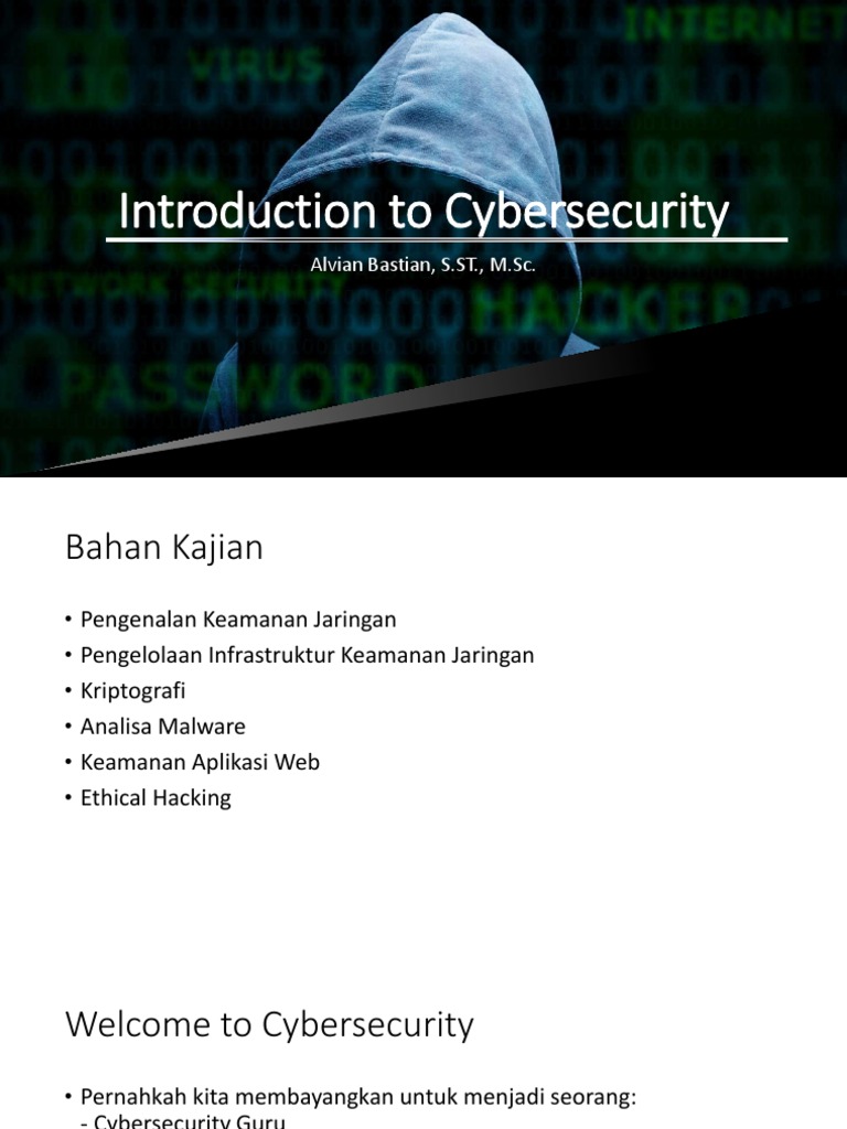 Introduction Cybersecurity | PDF