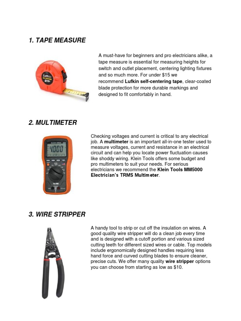 Tape Measure: Lufkin Self-Centering Tape | PDF | Drill | Electrical Wiring