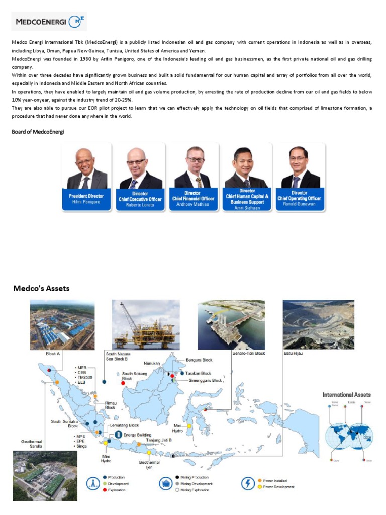 MedcoEnergi - Prsentatioon | PDF | Indonesia | Natural Gas