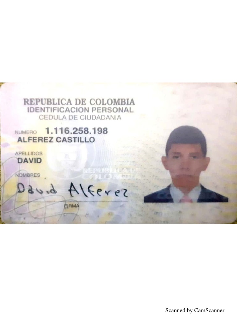 Cédula PDF Document Scan | PDF