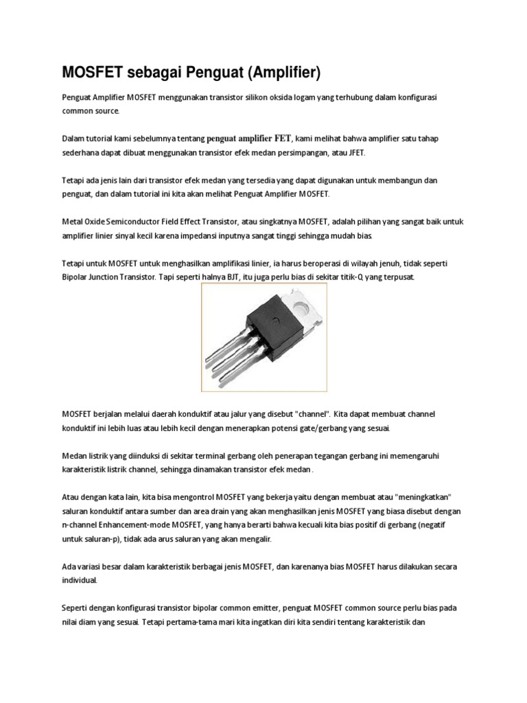 MOSFET | PDF