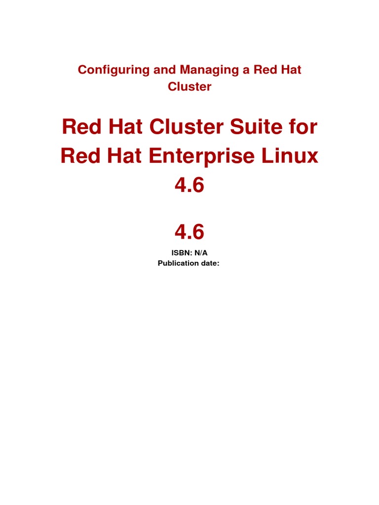 Redhat Cluster | PDF | Computer Cluster | Port (Computer Networking)