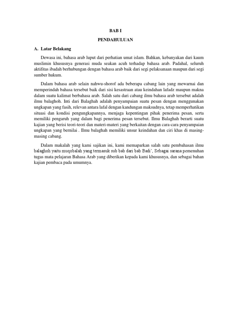 Ilmu Balaghoh (Badi') | PDF