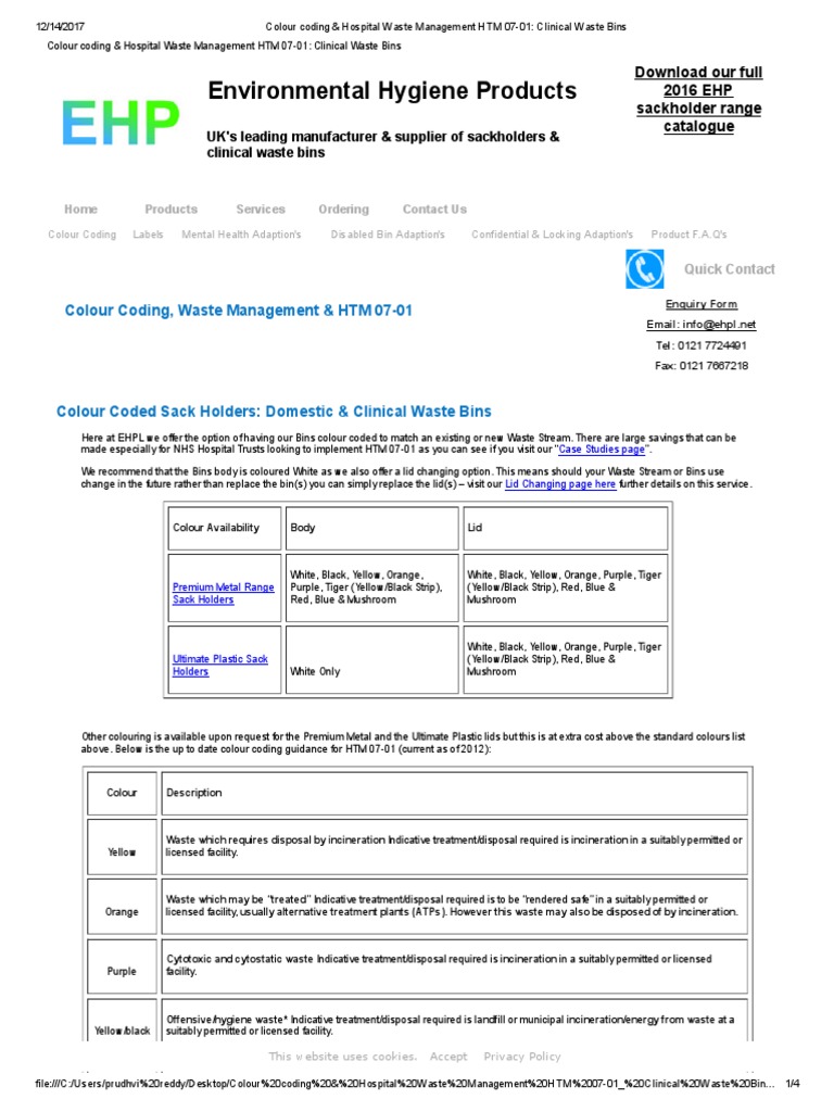 Environmental Hygiene Products | PDF | Waste Management | Incineration