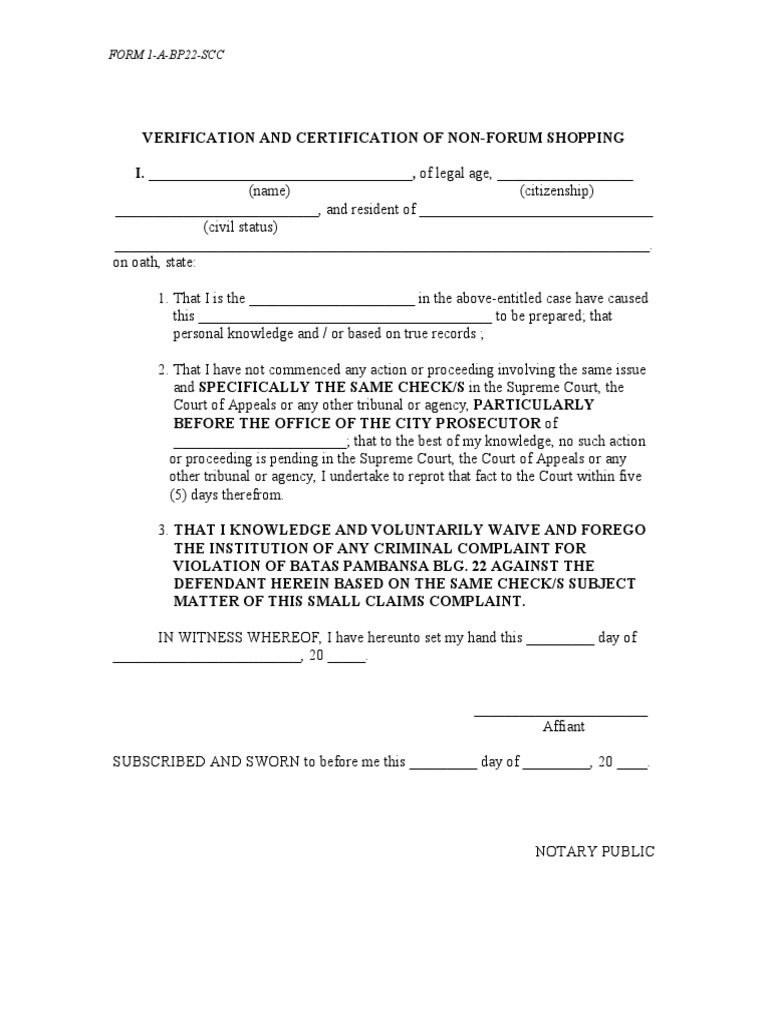 Template of The Verification Page in SMALL CLAIMS | PDF | Finance ...