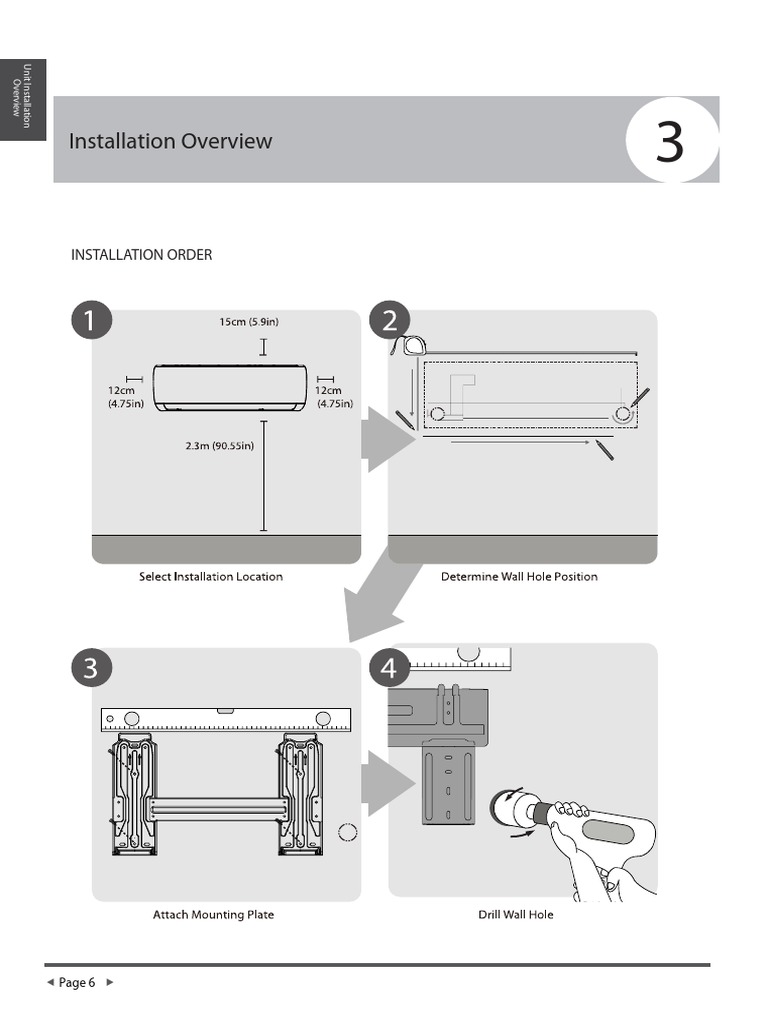 Split Air Conditioner Installation Guide | PDF | Electrical Wiring ...