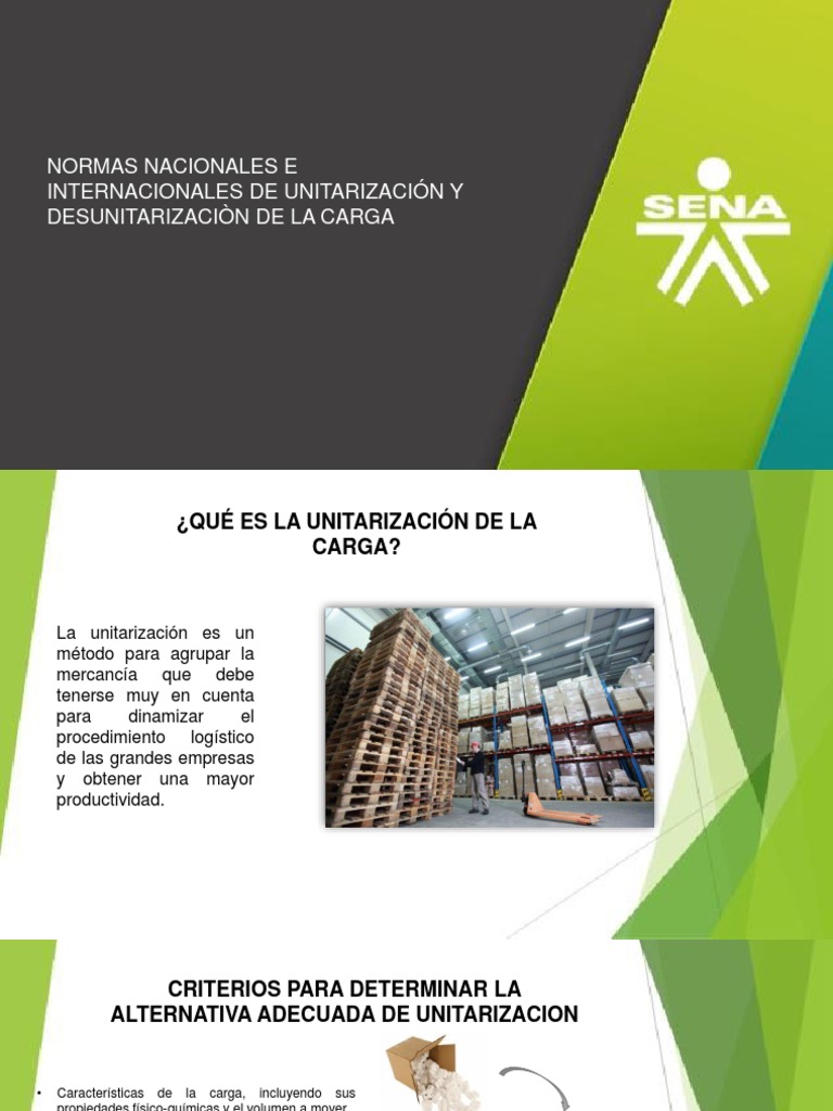 Unitarizacion de Carga | PDF | Paleta | Transporte