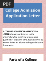 Guide to Writing College Application Letters | PDF | Grammar | Linguistics