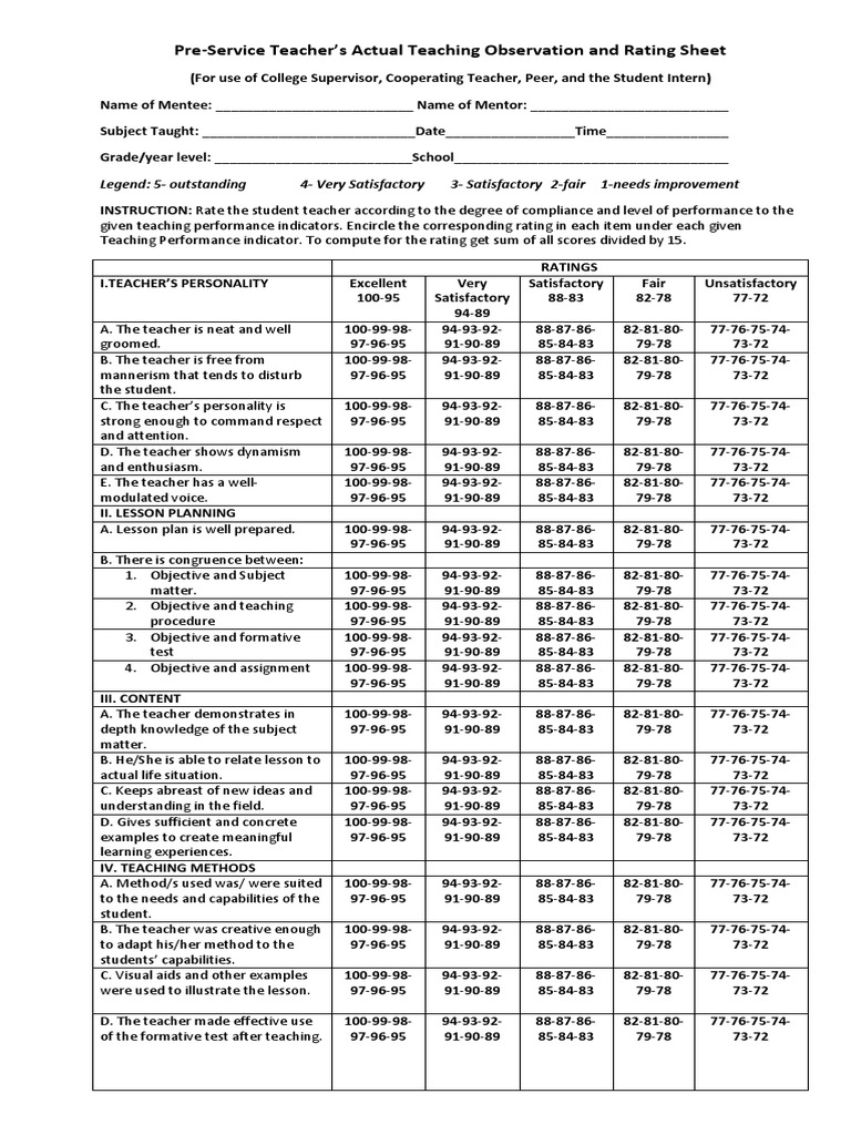 Evaluation Form | PDF | Teaching Method | Teachers