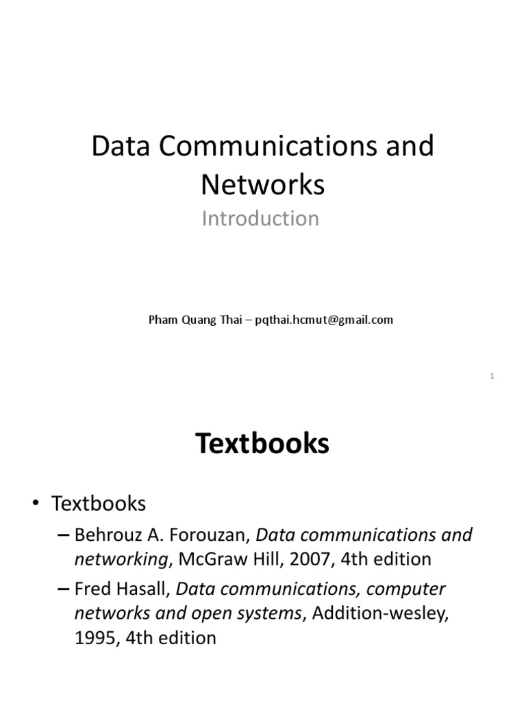 Data Communications and Networks Introduction | PDF | Osi Model | Computer Network