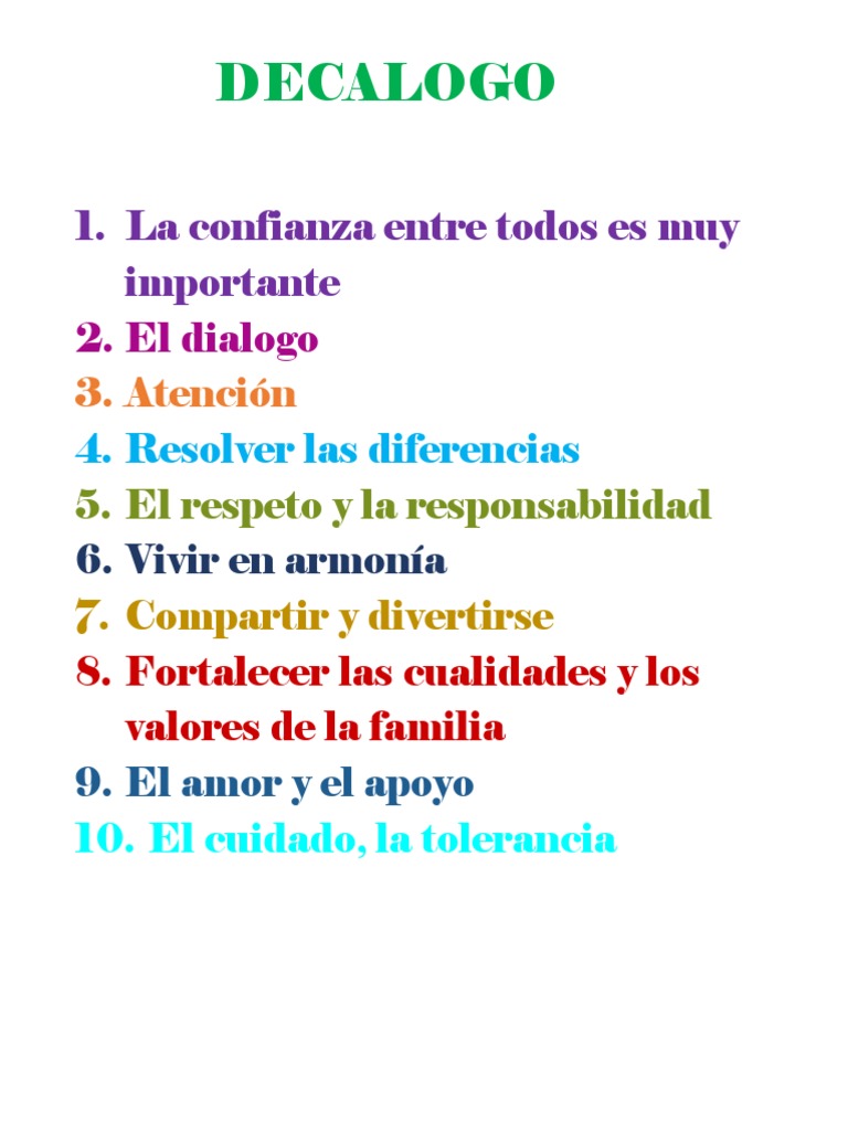 DECALOGO | PDF