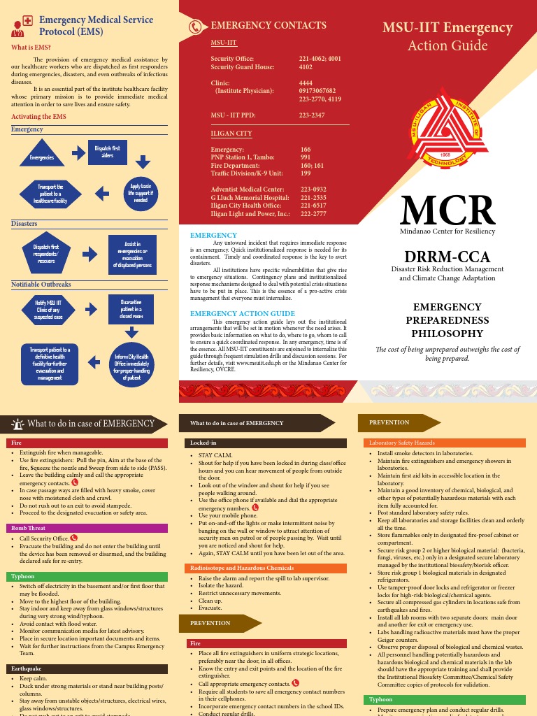 Brochure Action Guide | PDF | Emergency | Emergency Medical Services