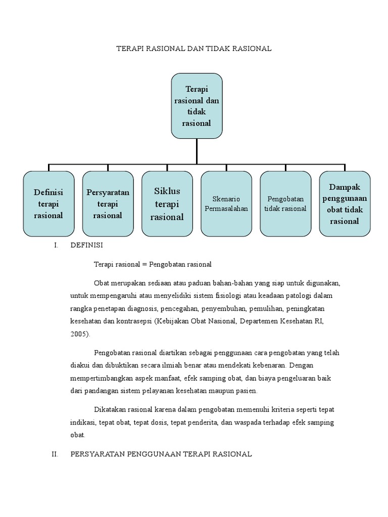 Terapi Rasional Dan Tidak Rasional | PDF | Kesehatan Holistik