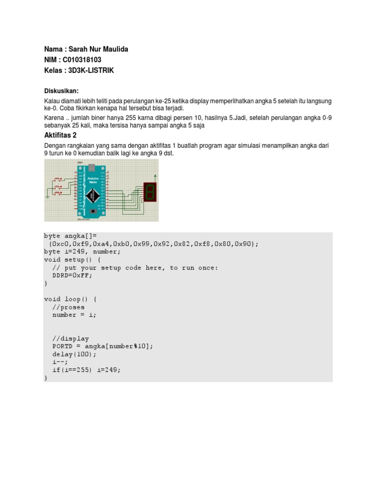 Arduino Seven Segment | PDF | Pengelolaan Keuangan & Uang Arduino Seven Segment | PDF | Pengelolaan Keuangan & Uang