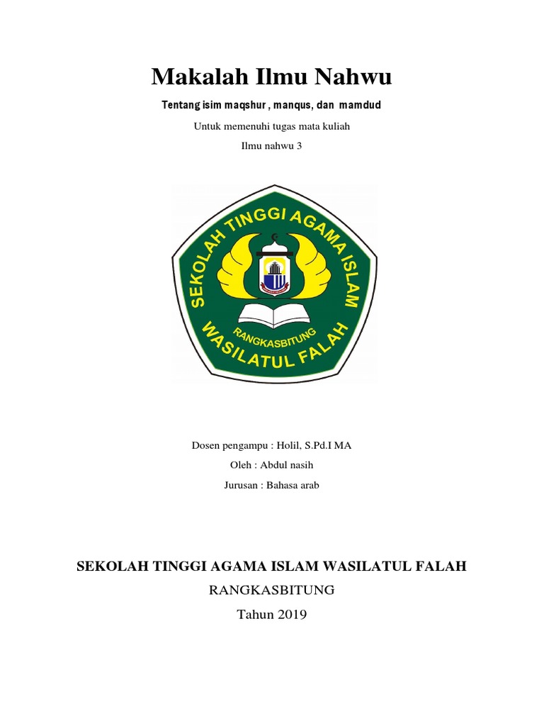 Makalah Ilmu Nahwu | PDF