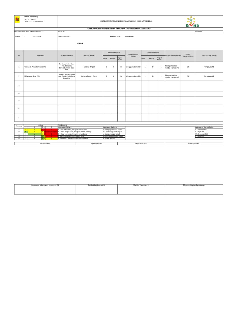 Work Permit Bore Pile 2 | PDF