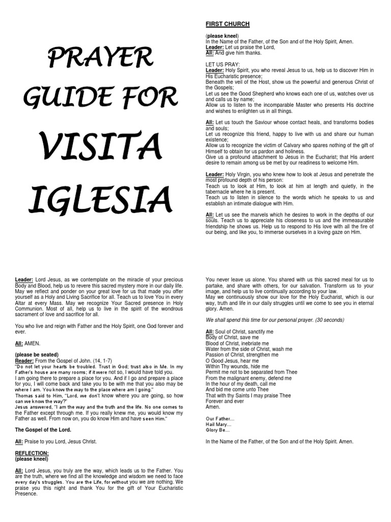 Visita Iglesia Prayer Guide 2025 | PDF | Eucharist | God The Father