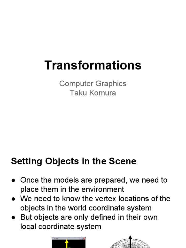 Global To Local Transformation | PDF | 2 D Computer Graphics | Matrix ...