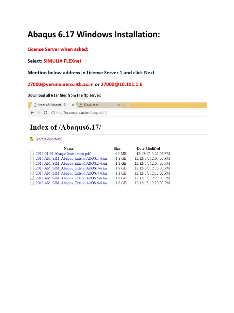 Abaqus6.17aero Installation Steps | PDF | Operating System Families | Utility Software