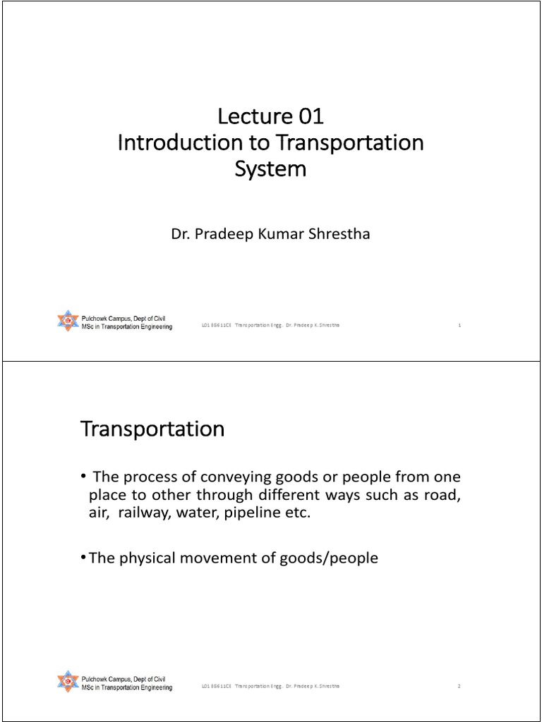 01 Introduction | PDF | Cargo | Transport