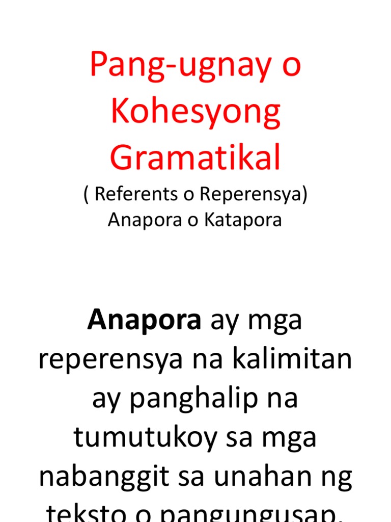 Anapora at Katapora | PDF