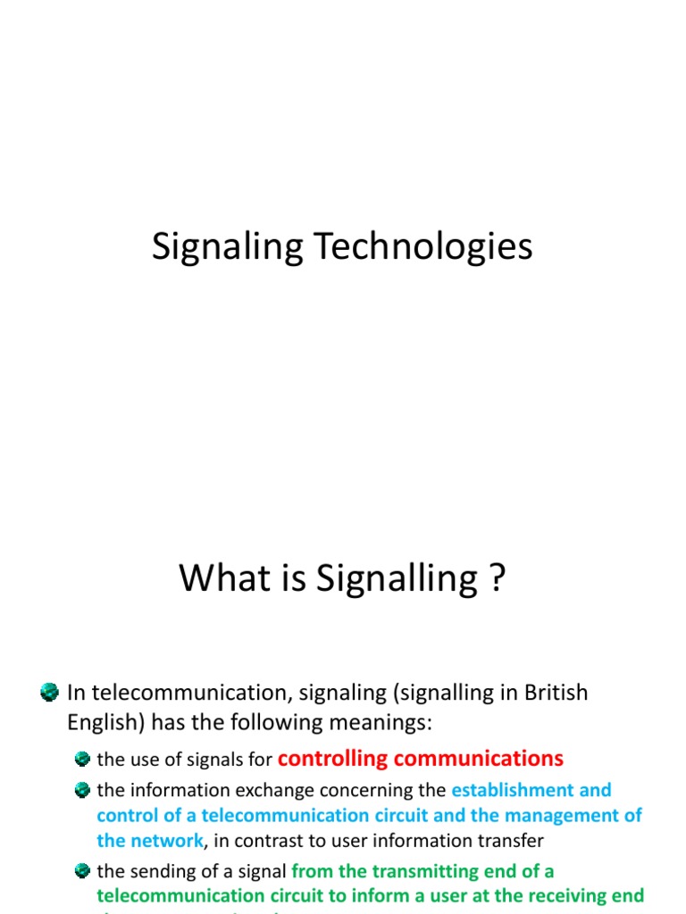 SS7 Signaling | PDF | Signaling (Telecommunications) | Telephone Exchange