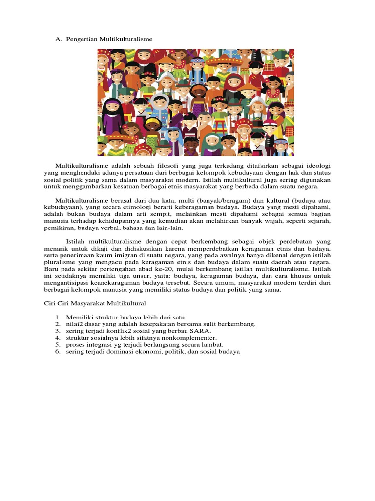 Pengertian Multikulturalisme | PDF