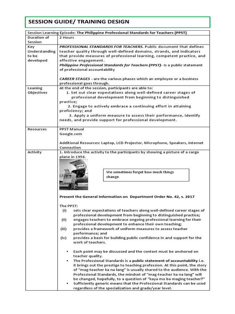 Session Guide | PDF | Differentiated Instruction | Teachers