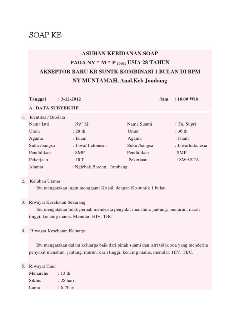 Contoh Soap KB | PDF | Sains & Matematika