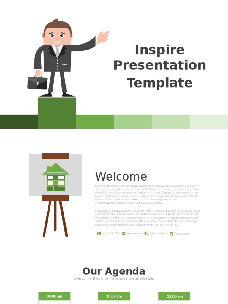 Inspire Presentation Template | PDF | Business