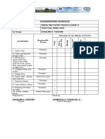 Bread and Pastry - Maintenace Checklist PDF | PDF | Housekeeping | Home
