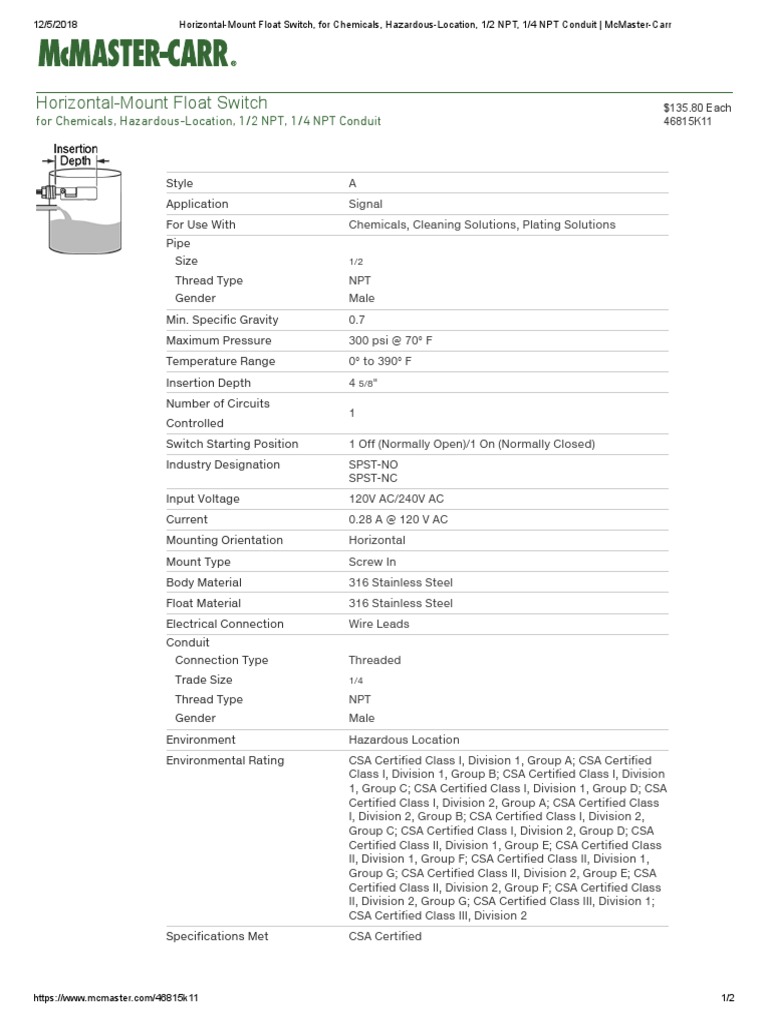 Flow Switch | PDF | Switch | Pipe (Fluid Conveyance)