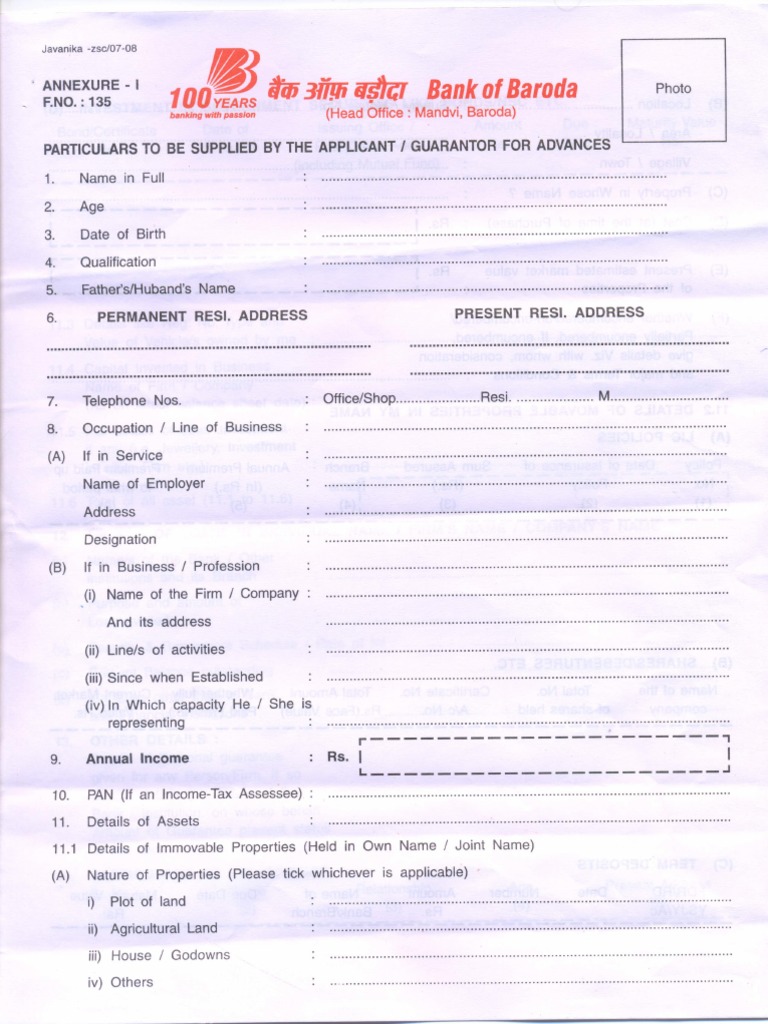 Form No 135 PDF | PDF