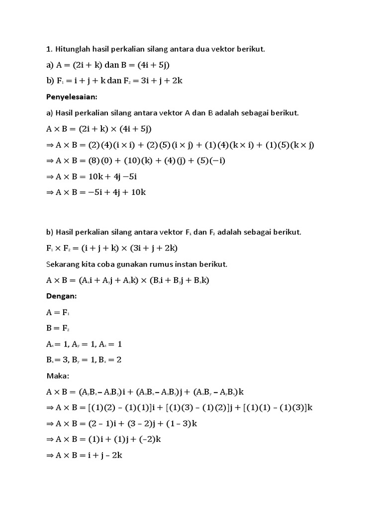 Perkalian Silang | PDF