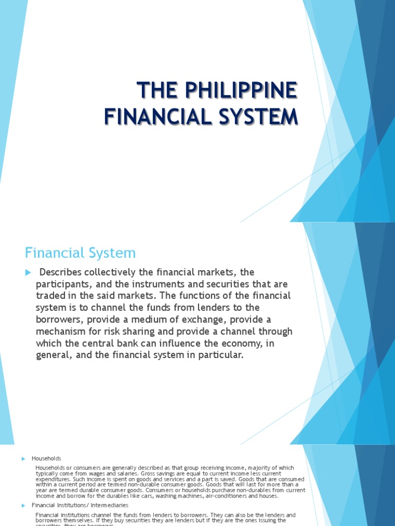 The Philippine Financial System | Savings And Loan Association | Saving