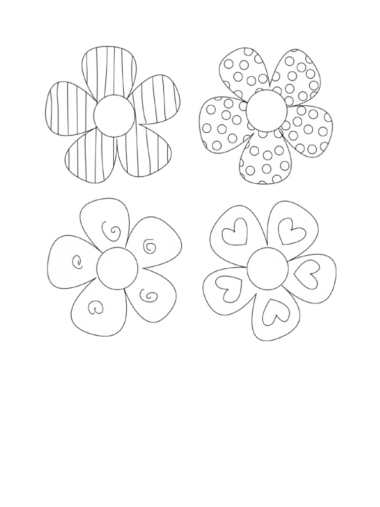 Paper Flower Template Word Doc Download | PDF