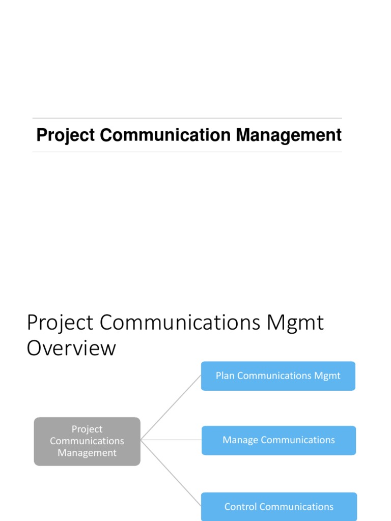 Project Communication Management | PDF | Project Management | Communication