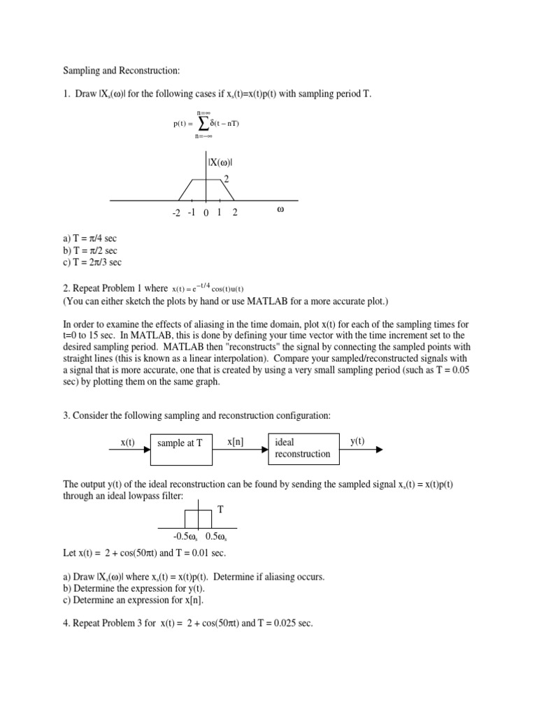 Sampling | PDF | Sampling (Signal Processing) | Digital Signal Processing