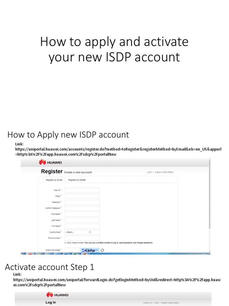How To Apply and Activate New ISDP Account | PDF | Business | Computers
