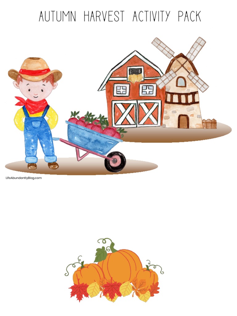 Harvest Fall Preschool Printables | PDF | Games & Activities