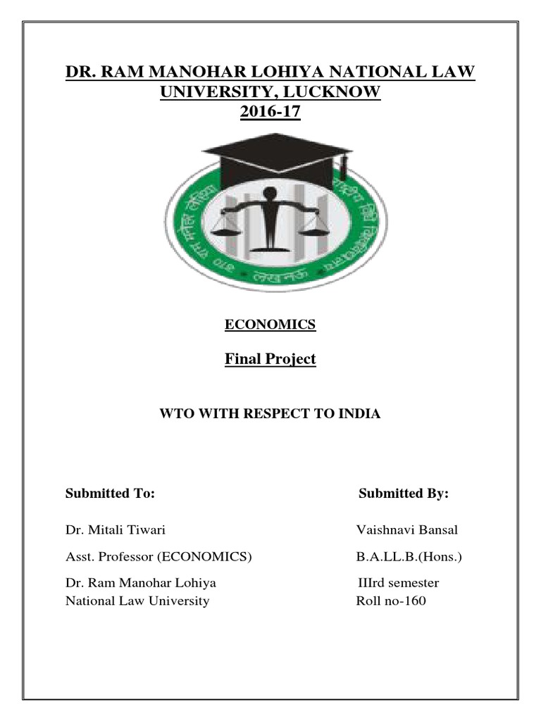 Economics Project - Final | PDF | Doha Development Round | World Trade ...