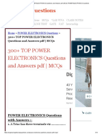 Power Electronics Exam Prep | PDF | Field Effect Transistor | Components