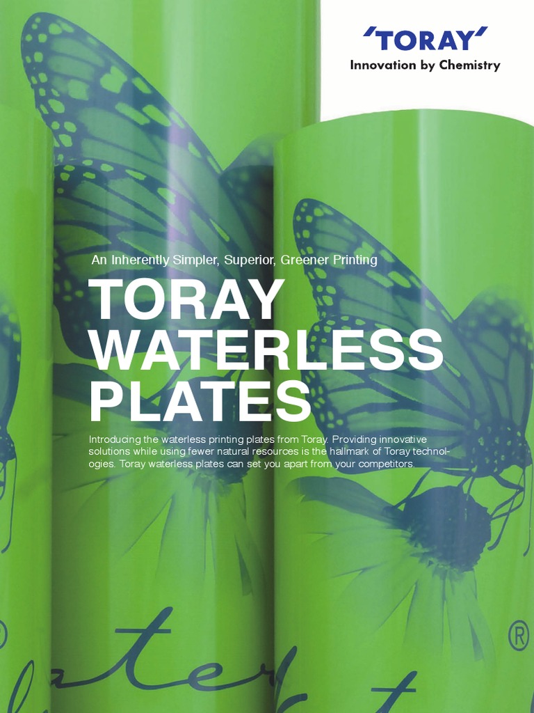 Toray Waterless Offset Plate Brochure | PDF | Art Media | Communication ...