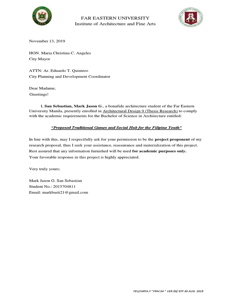 Far Eastern University Institute of Architecture and Fine Arts | PDF