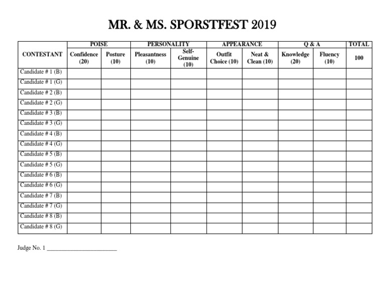 CONTESTANT | PDF